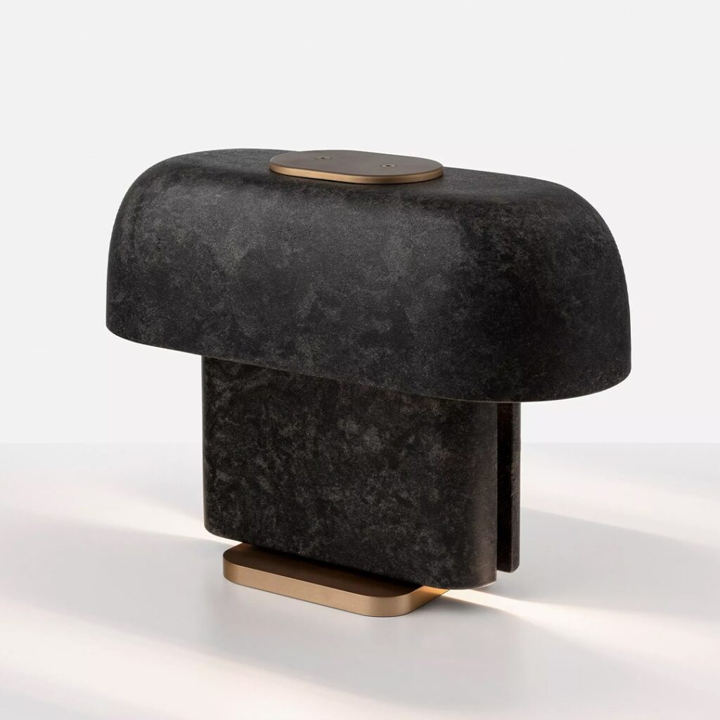 Esca Table Lamp No. 1 in Cast Mineral – Refractory | South Hill Home